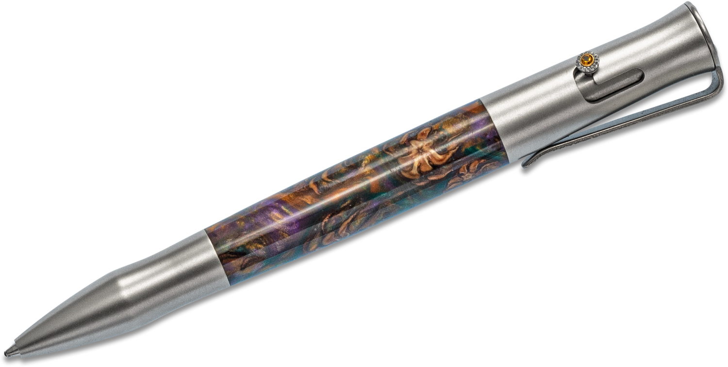 William Henry Bolt Cypress Bolt Action Pen, Stainless Steel and Mini ...