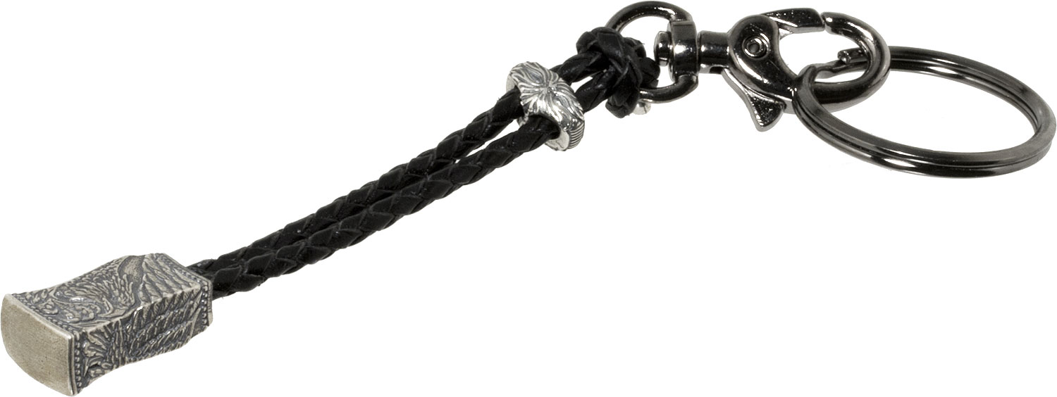 William Henry Touchstone 7 Sterling Silver Eagle Keychain, Black ...