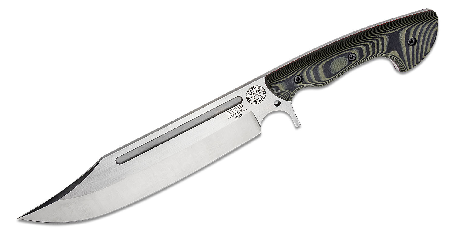 Work Tuff Gear PWB-9 Puzon Wilderness Bowie 9.3" SK85 Satin Fixed Blade ...