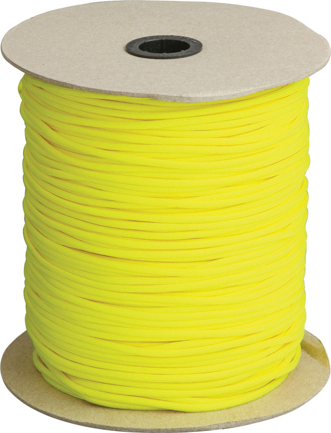 Atwood Rope 550 Paracord, Neon Yellow, 1000 Foot Roll - KnifeCenter ...