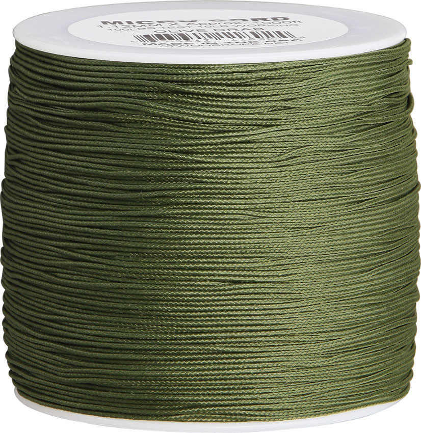 Atwood Rope Micro Cord, OD Green, 1000 Feet - KnifeCenter - RG1041