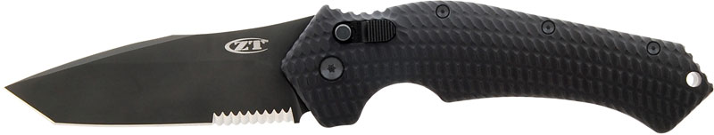 Zero Tolerance Model 0610st AUTO 3-1/2" Combo Tanto Blade, Black ...