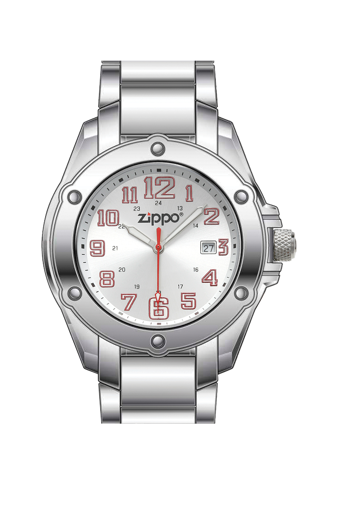 Reviews and Ratings for Zippo Watch Silver Face / Stainless Steel Band ...