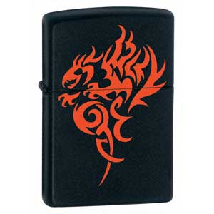 Zippo Hidden Dragon, Black Matte Classic - KnifeCenter - ZIP21067 ...