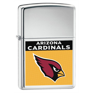 Zippo® High Polish Chrome, Arizona Cardinals - KnifeCenter - ZIP22638 ...