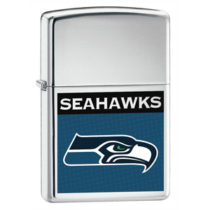Zippo® High Polish Chrome, Seattle Seahawks - KnifeCenter - ZIP22659 ...
