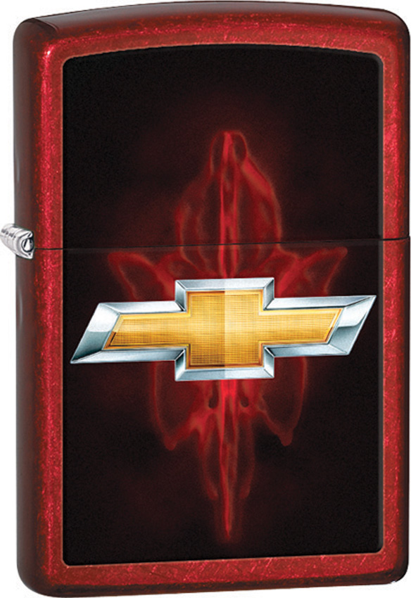 Zippo Chevy, Candy Apple Red Classic - KnifeCenter - 28636 - Discontinued