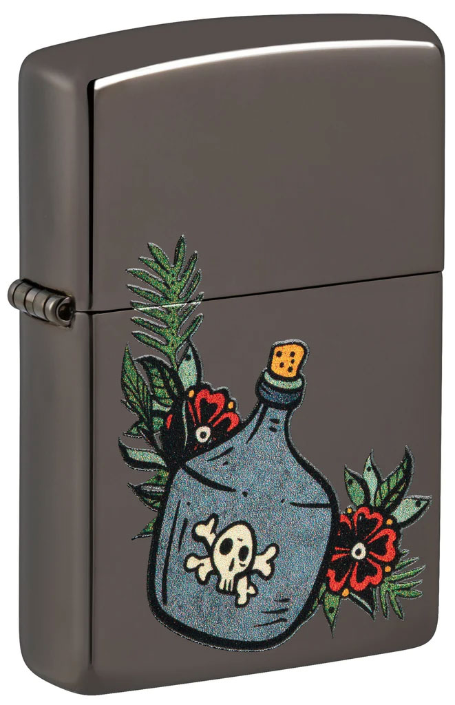 Zippo Lighter Black Ice, Moonshine Jug - KnifeCenter - 48409