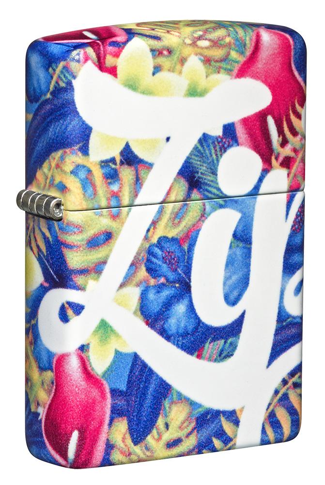 Zippo Lighter 540 Color Matte, Zippo Floral Design - KnifeCenter - 49436