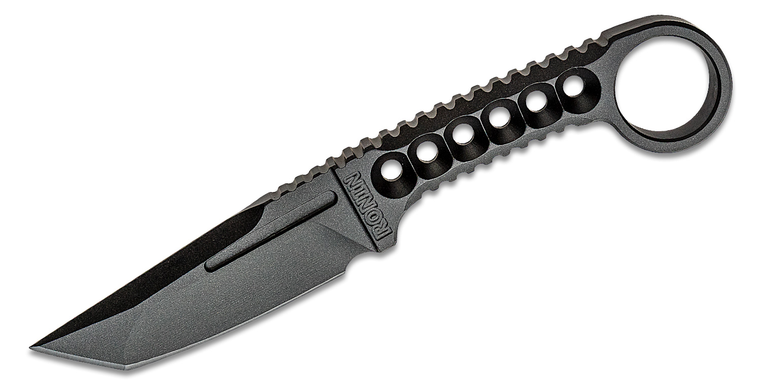 Zu Bladeworx Ronin Fixed Blade Knife 4" Uddeholm Rigor Dark Gray ...